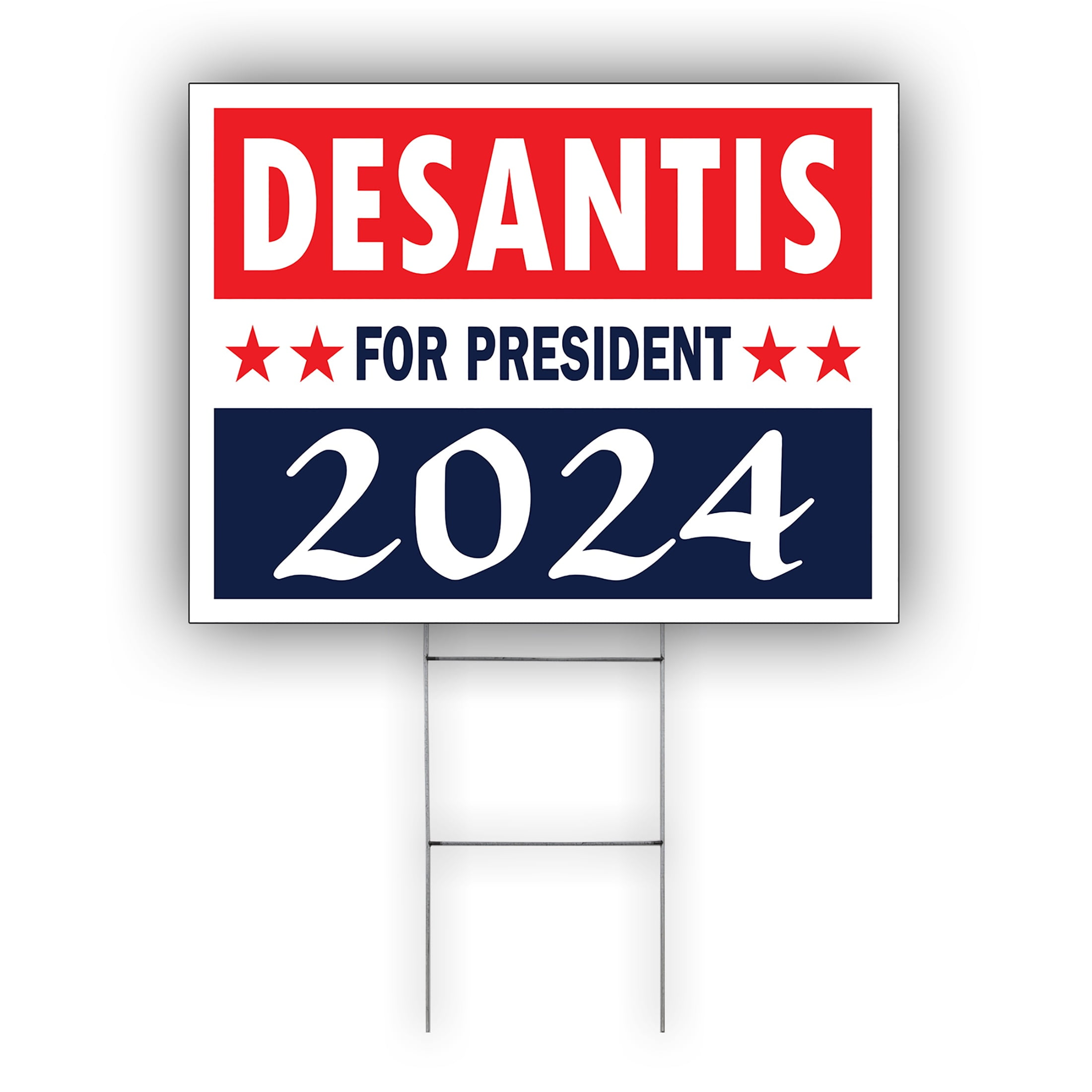Desantis For America 2024 For USA President Coroplast Yard Sign With H ...