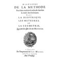 Descartes Manuscript.Ntitle-Page Of The First Edition Of Rene Descartes ...