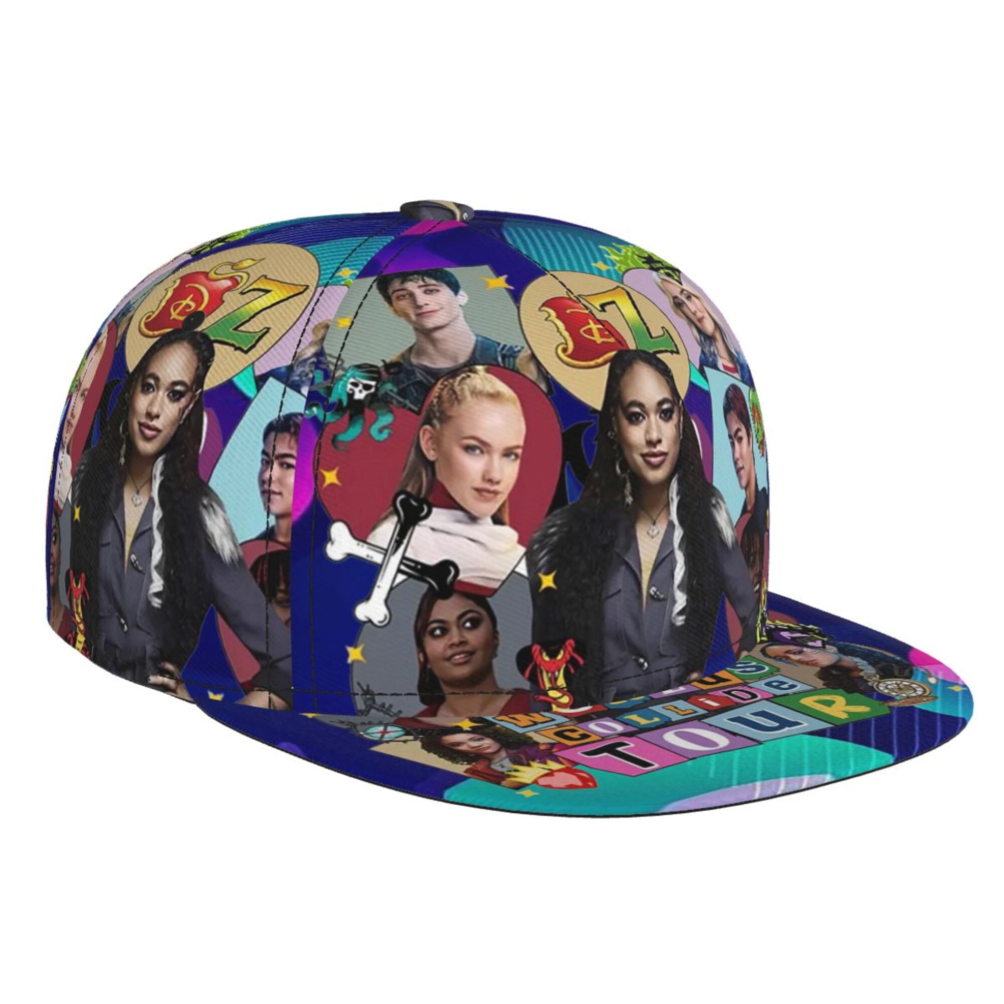Descen-dants Zombies Tour Brim Bill Baseball Cap Adjustable Snapback ...