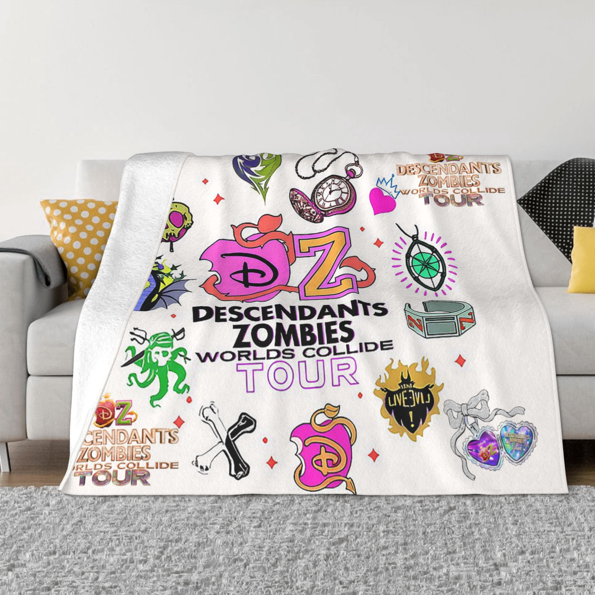 Descen-dants Zombies Tour Soft Micro Fleece Blanket Throw Lightweight ...