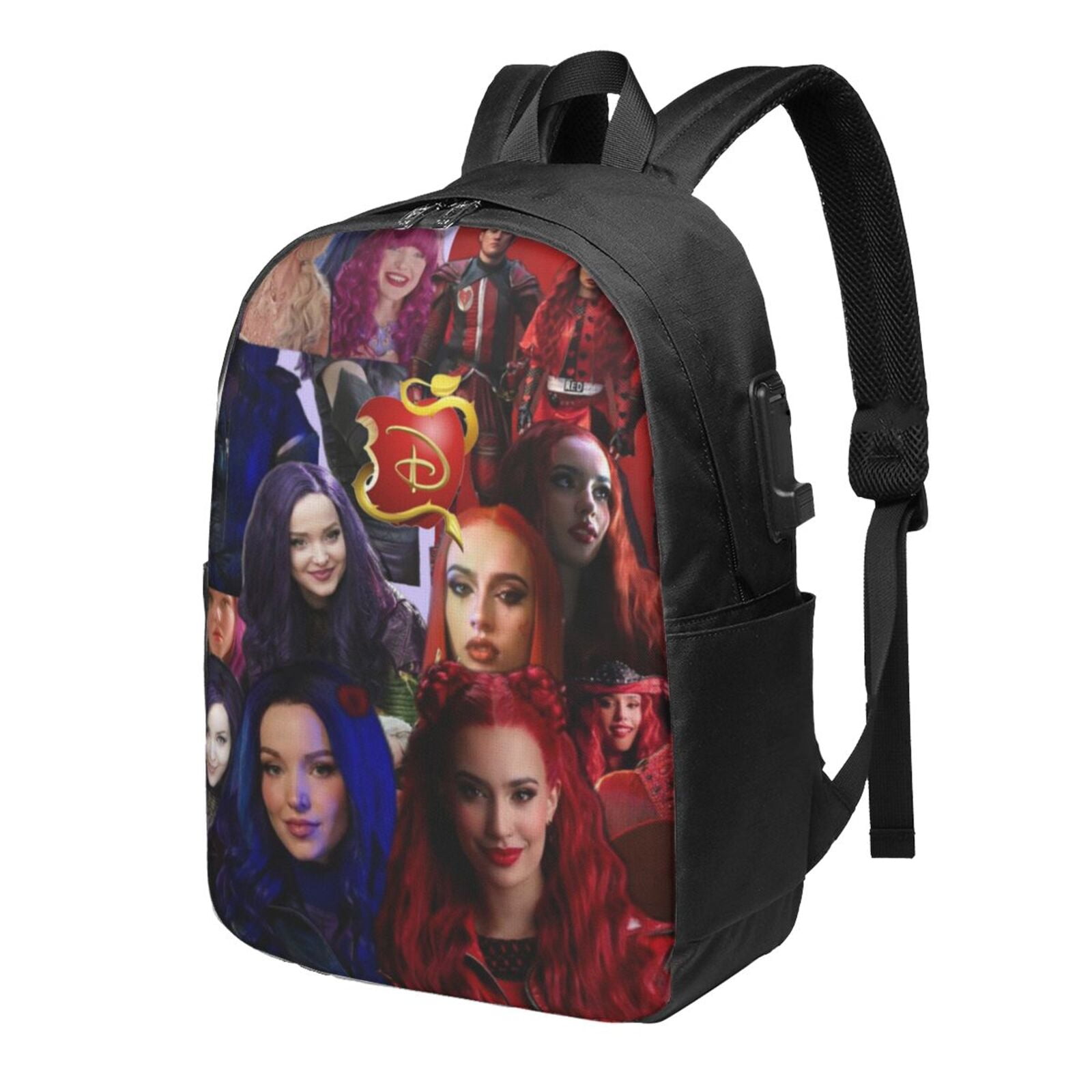 Descendants 17 Inch Travel Backpack Casual Laptop Backpack With Usb ...