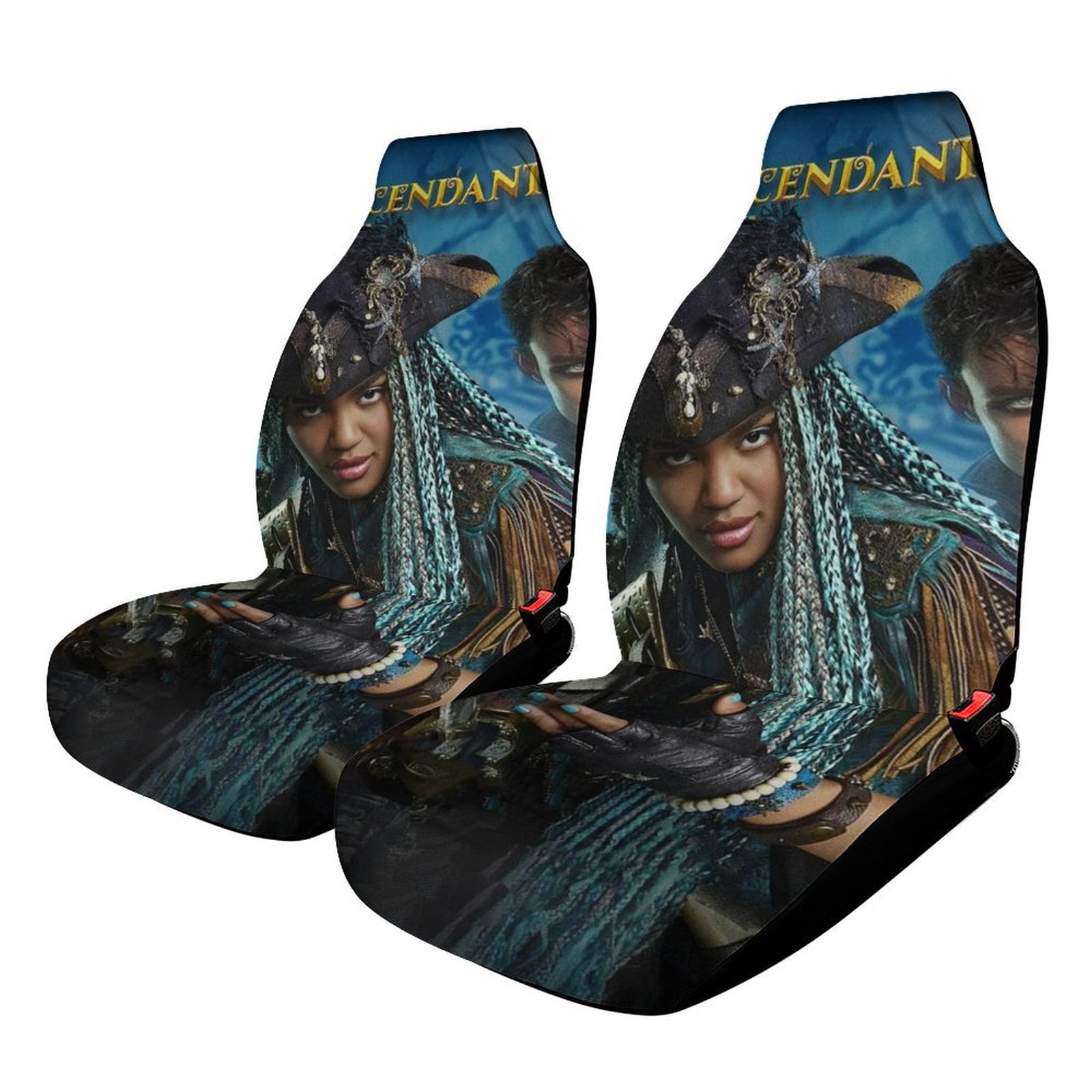 Descendants 2 Movie Car Seat Covers Accessories Vehicle Front Seat ...