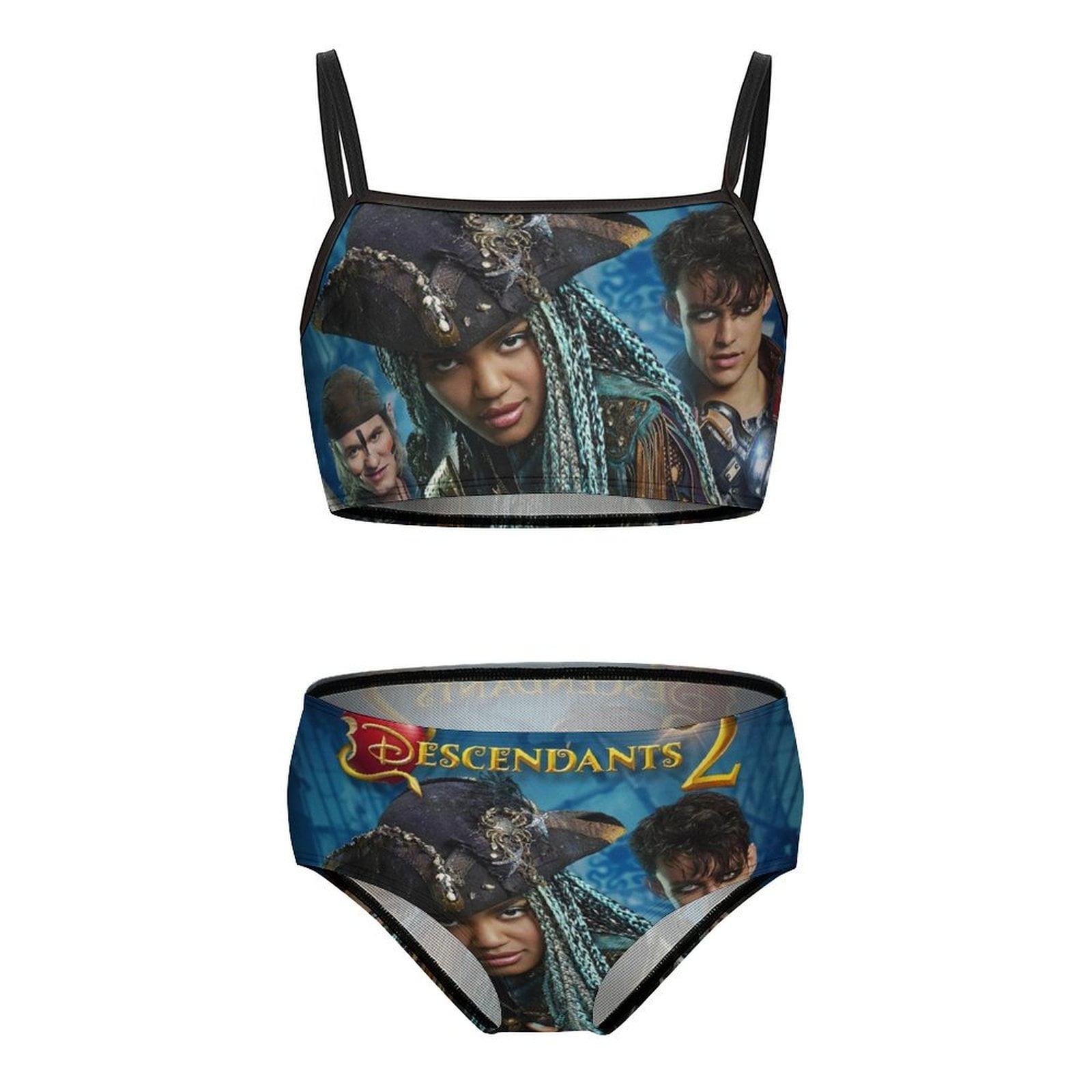 Descendants 2 Movie Children's Swimsuit Girls Swimwear 2 Piece Bikini ...