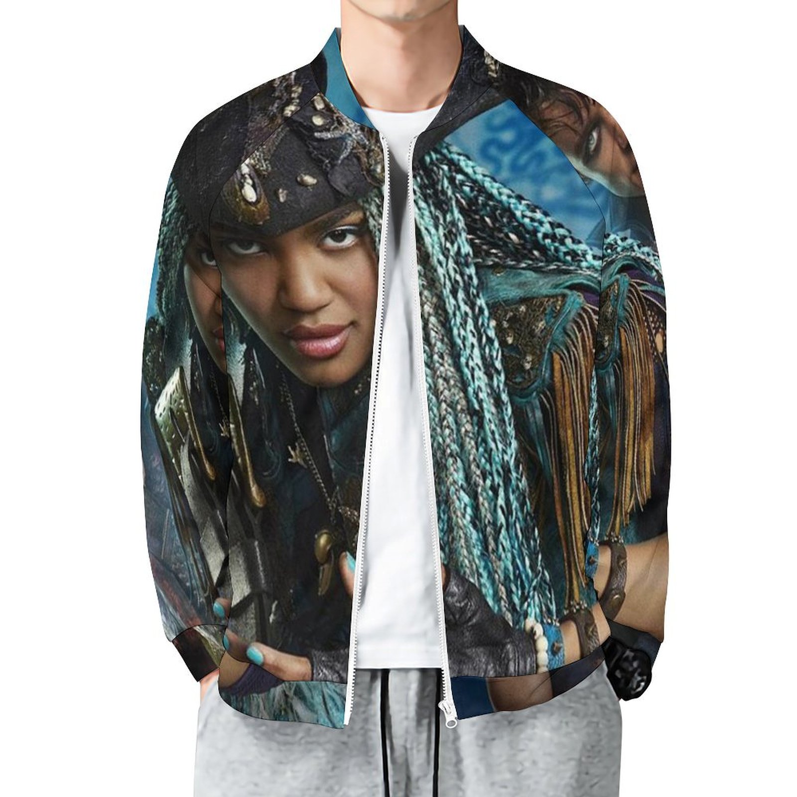 Descendants 2 Movie Fashion Jacket Mens Windbreaker Coat Lightweight ...