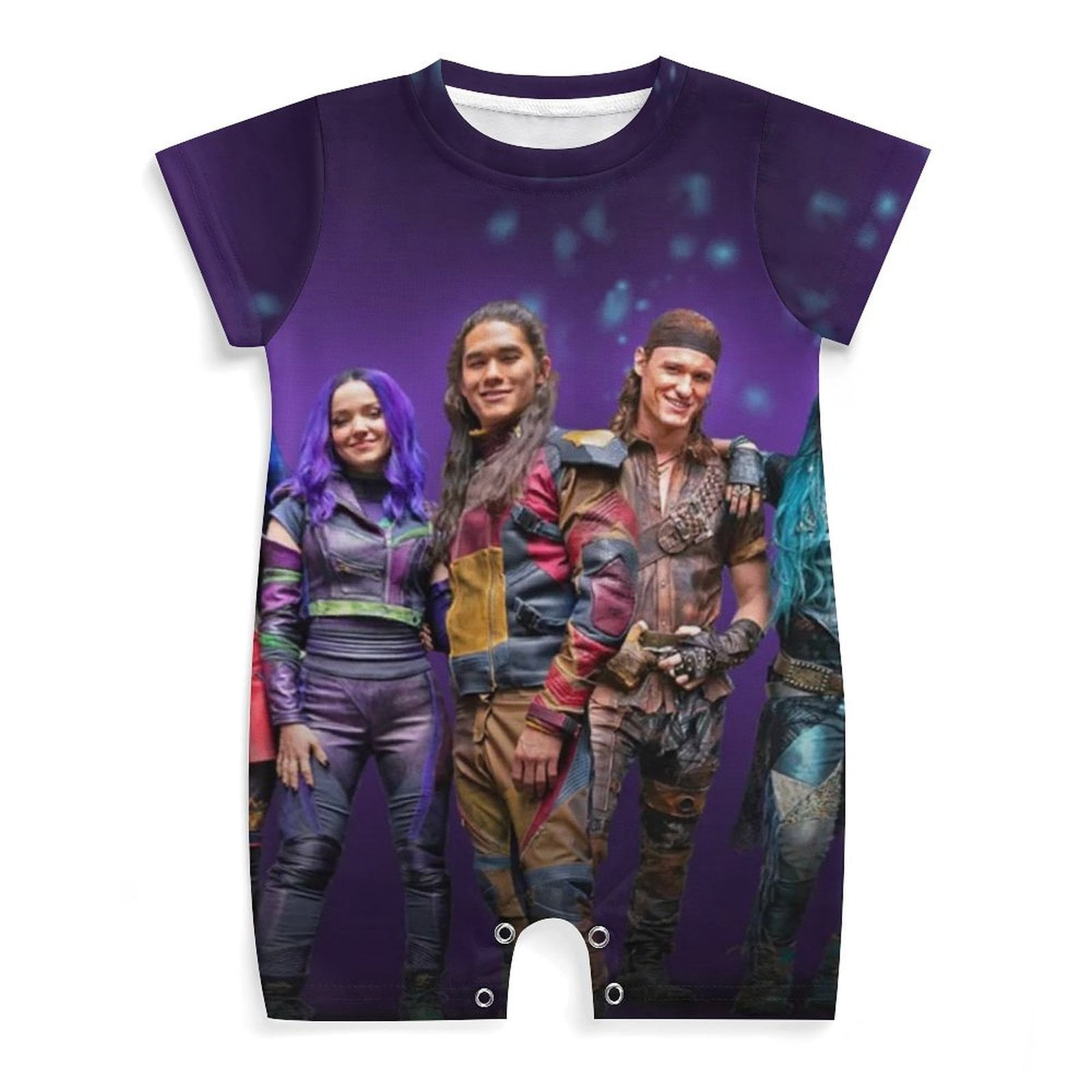 Descendants 3 Baby One-Piece Rompers Summer Short Sleeve Outfit ...