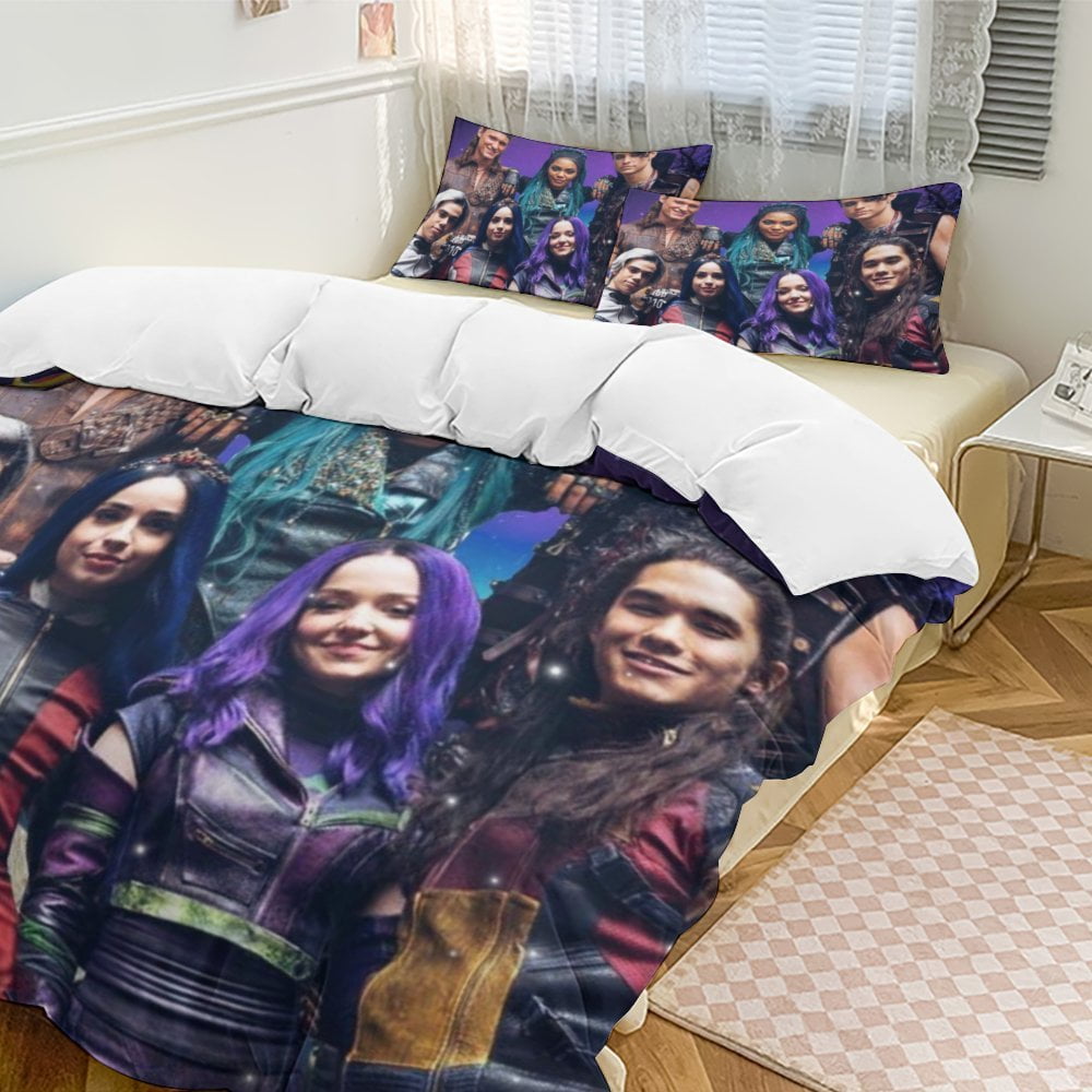 Descendan-t 3 Piece Comforter Bedding 1 Set Super Soft Quilt Cover with ...