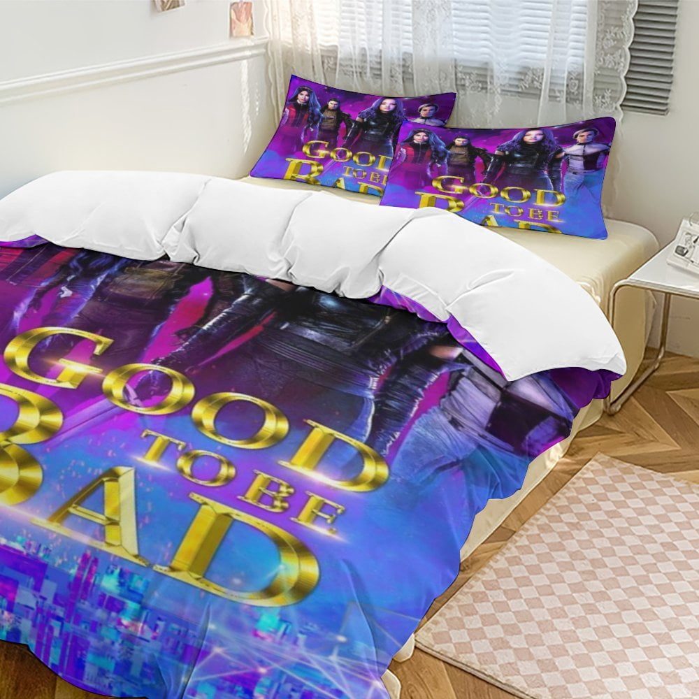 Descendan-t 3 Piece Comforter Bedding 1 Set Super Soft Quilt Cover with ...