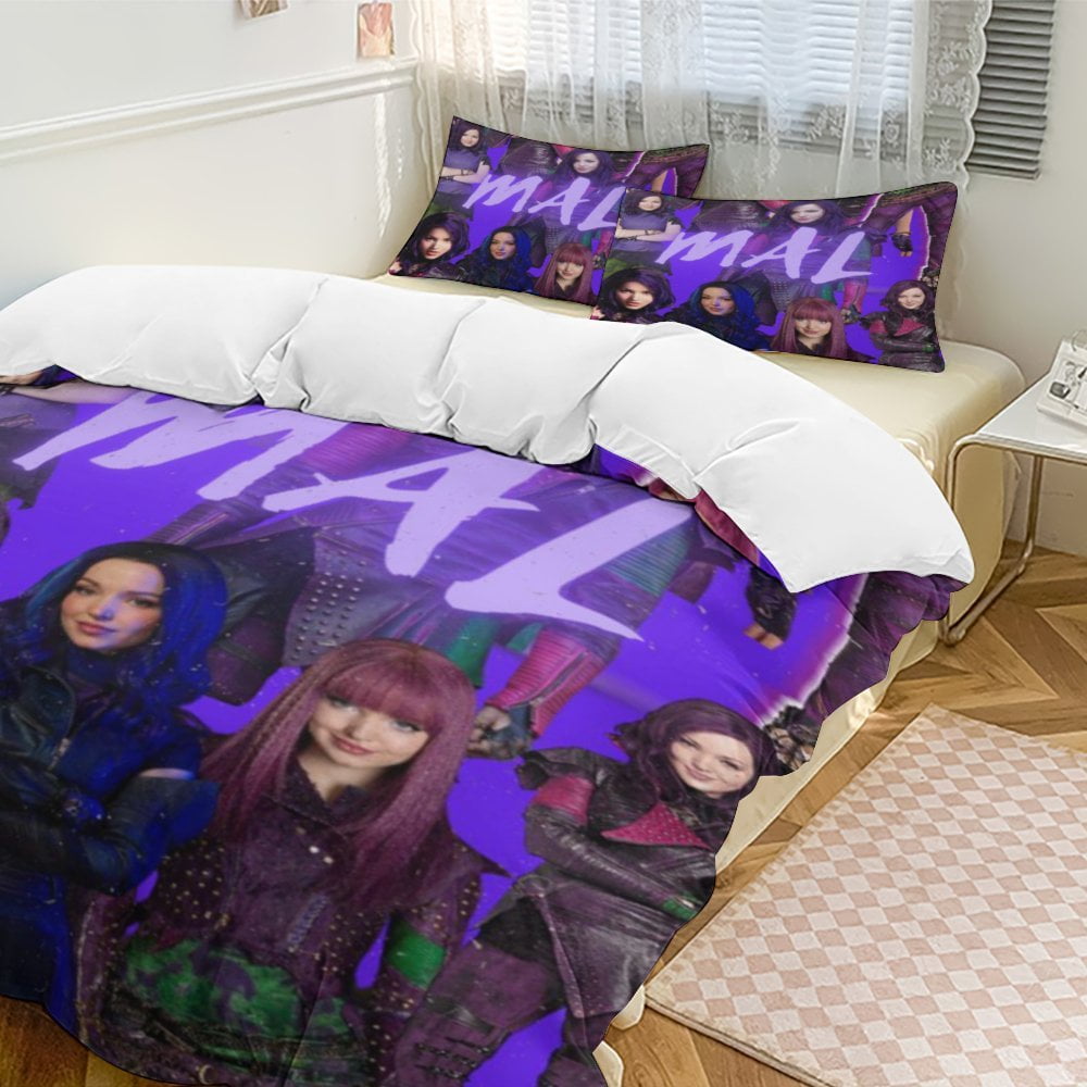 Descendan-t 3 Piece Comforter Bedding 1 Set Super Soft Quilt Cover with ...