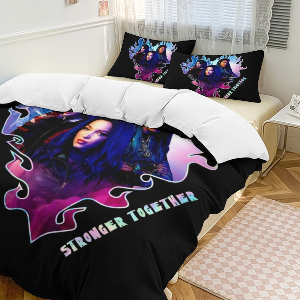 Descendan-t 3 Piece Comforter Bedding 1 Set Super Soft Quilt Cover with ...