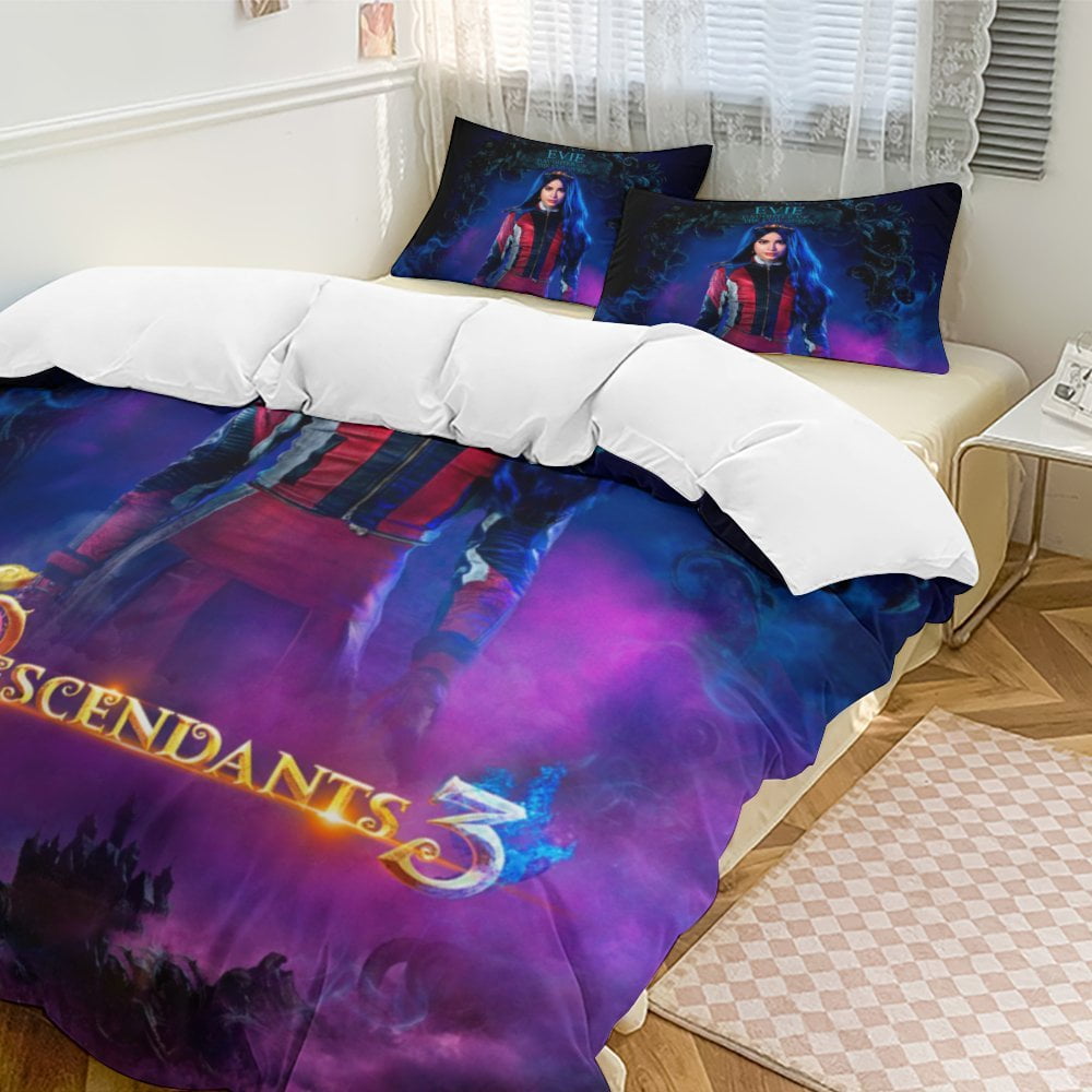 Descendan-t 3 Piece Comforter Bedding 1 Set Super Soft Quilt Cover with ...