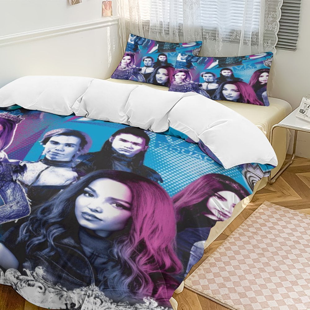 Descendan-t 3 Piece Comforter Bedding 1 Set Super Soft Quilt Cover with ...