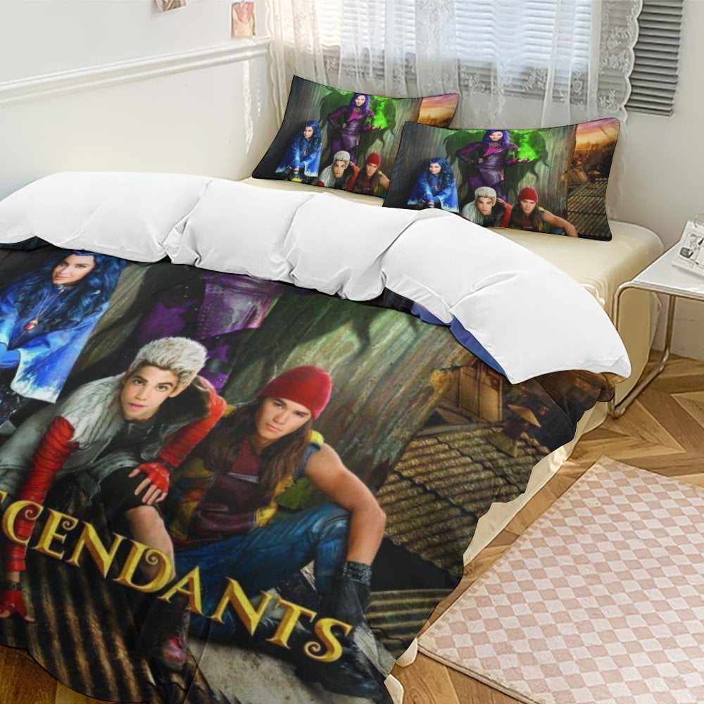 Descendan-t 3 Piece Comforter Bedding 1 Set Super Soft Quilt Cover with ...