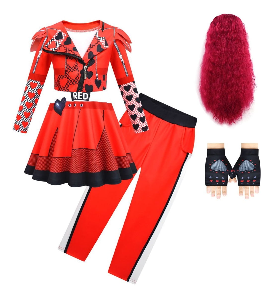 Descendants 4 Chloe Charming Red Prince Cosplay Costume Set – Kids ...