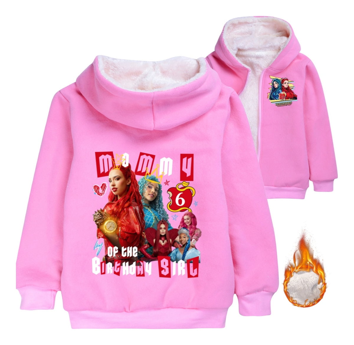 Descendants 4 Cozy Winter Coat - The Rise of Red Princess Red Kids ...