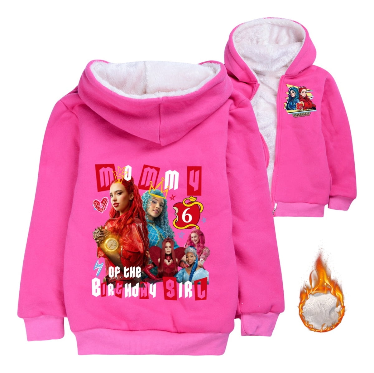 Descendants 4 Cozy Winter Coat - The Rise of Red Princess Red Kids ...