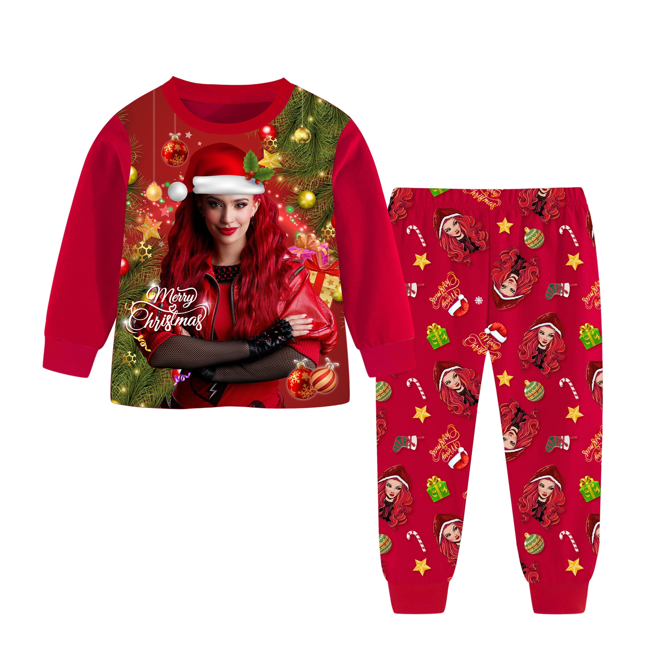 Descendants 4 Girls' Pajama Set Long Sleeve Home Casual Clothing ...