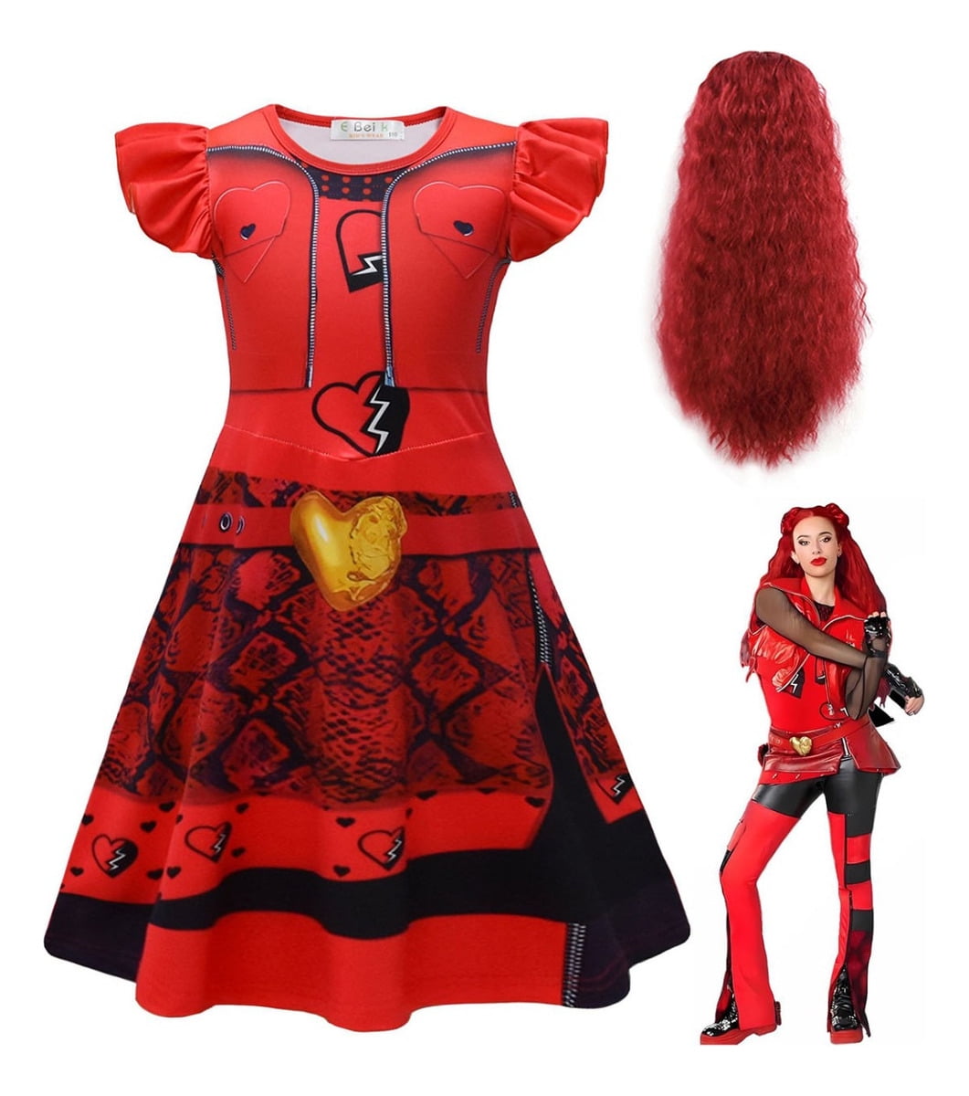 Descendants 4 The Rise of Red Girls A-line Dress | Kids Cosplay Costume ...
