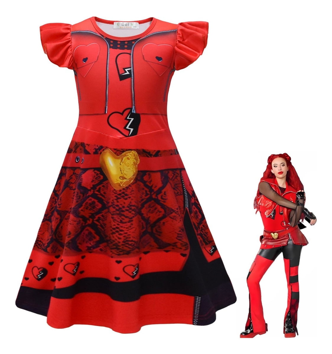 Descendants 4 The Rise of Red Girls A-line Dress | Kids Cosplay Costume ...