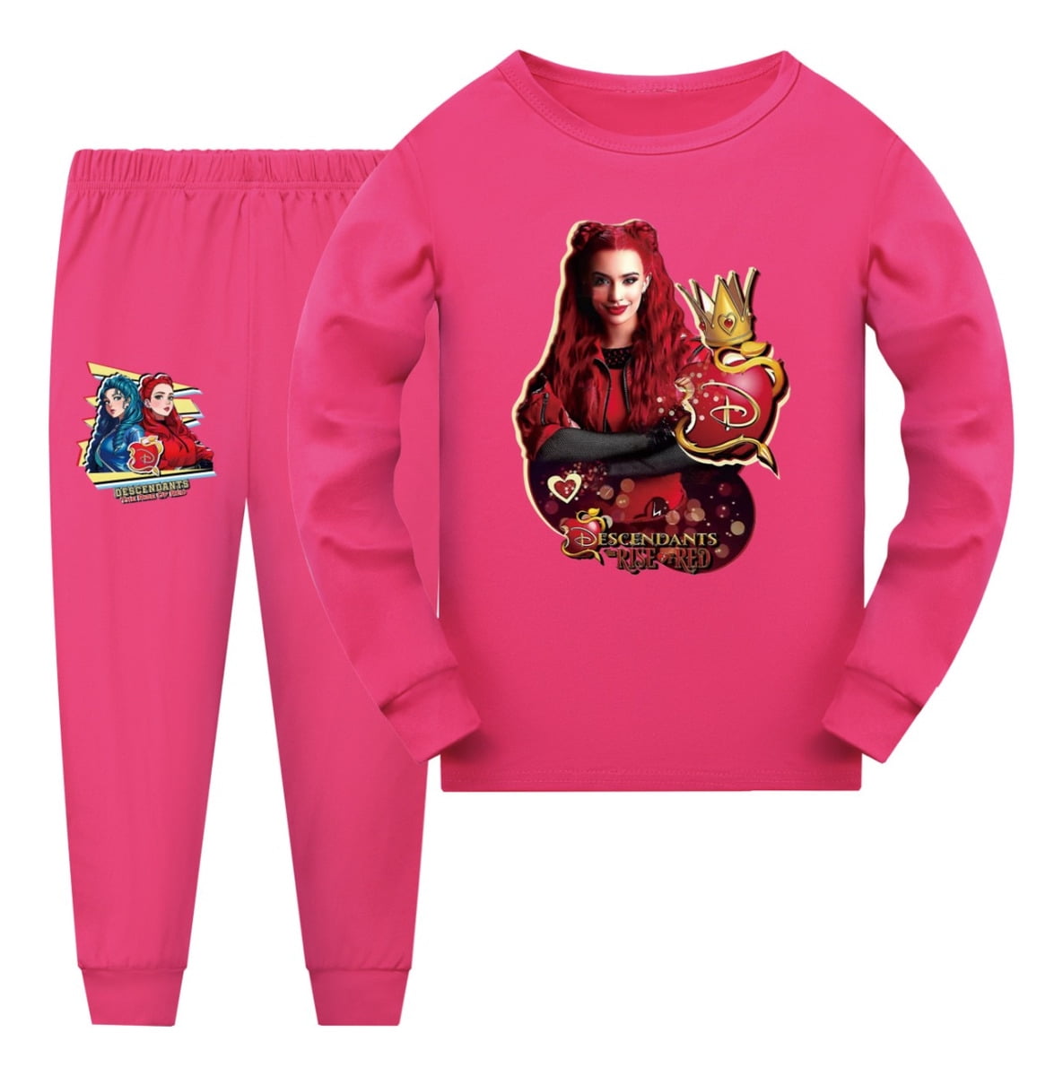 Descendants 4 The Rise of Red Girls Pajamas Outfit Set - Princess Red ...