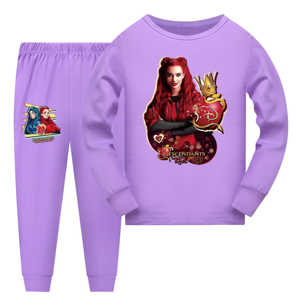 Descendants 4 The Rise of Red Girls Pajamas Outfit Set - Princess Red ...