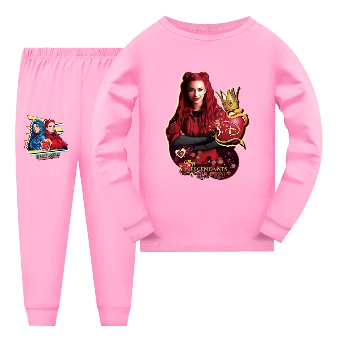 Descendants 4 The Rise of Red Girls Pajamas Outfit Set - Princess Red ...