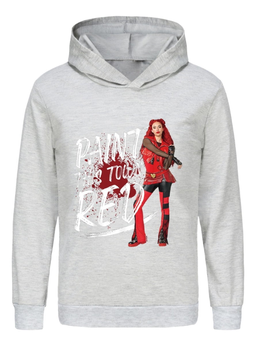 Descendants 4 The Rise of Red Princess Girls Hoodie PAINT THIS TOWN RED ...