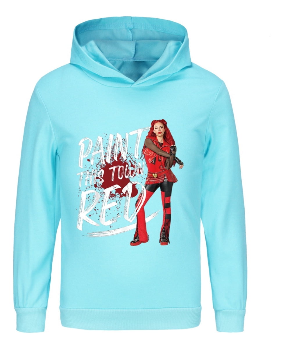 Descendants 4 The Rise of Red Princess Girls Hoodie PAINT THIS TOWN RED ...