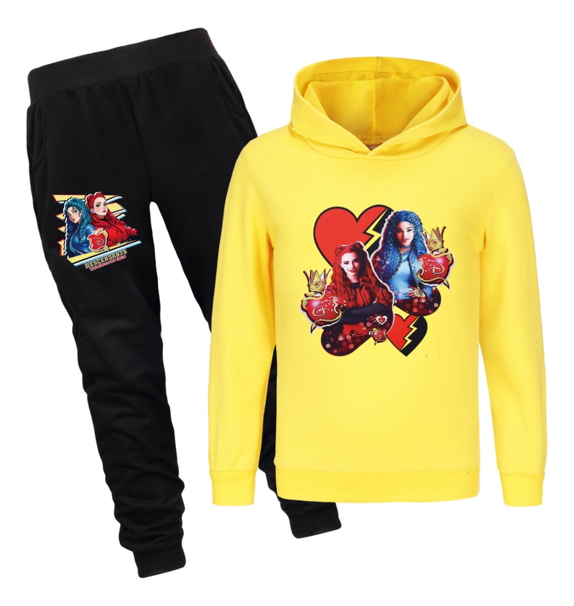 Descendants 4 The Rise of Red Hoodie Set – Princess Red Girls Long ...