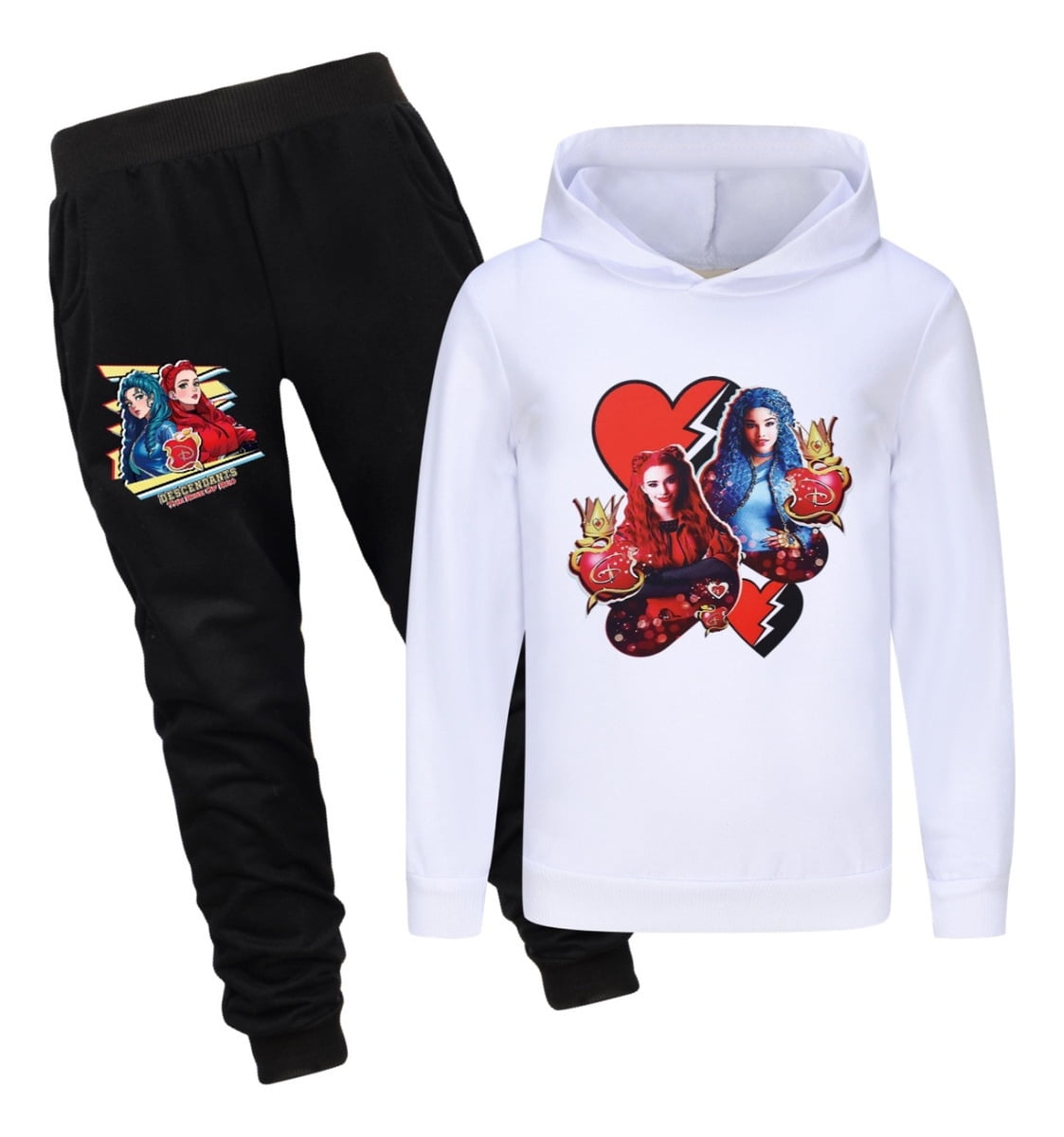 Descendants 4 The Rise of Red Hoodie Set – Princess Red Girls Long ...