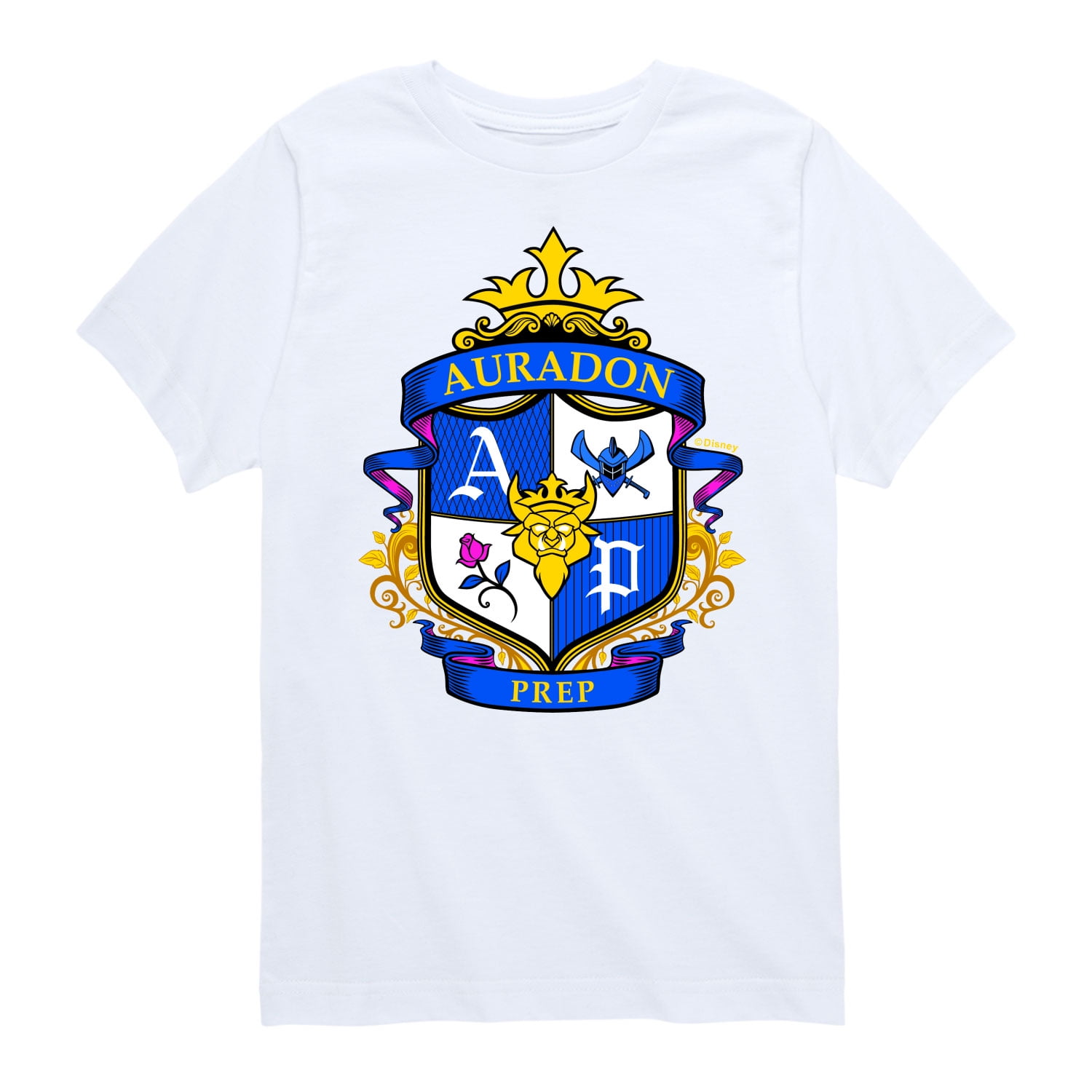 Descendants - Auradon Prep Crest - Toddler And Youth Short Sleeve ...