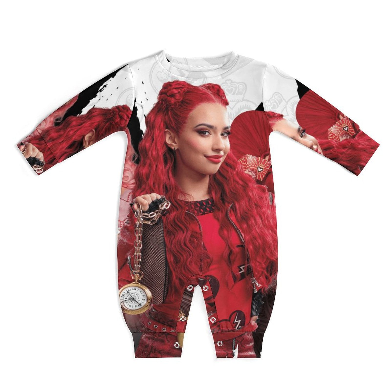 Descendants Baby Long Sleeve Footless, Infant Playsuit Romper Jumpsuits ...