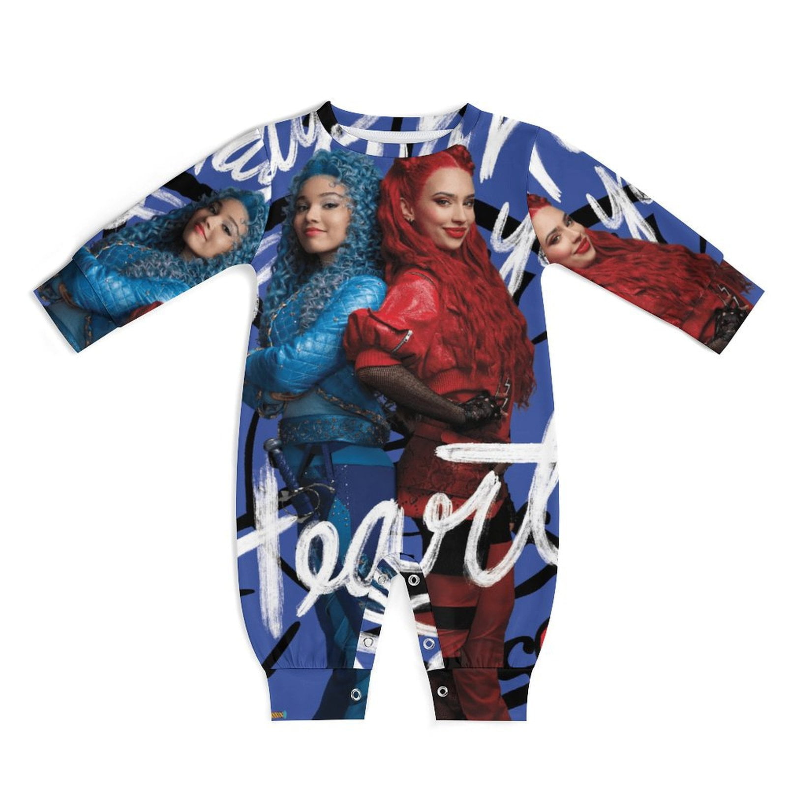 Descendants Baby Long Sleeve Footless, Infant Playsuit Romper Jumpsuits ...