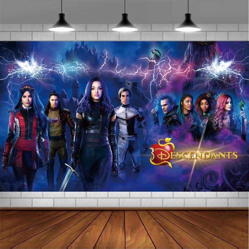 Descendants Backdrop Taspestry Banner Party Supplies Background Post ...