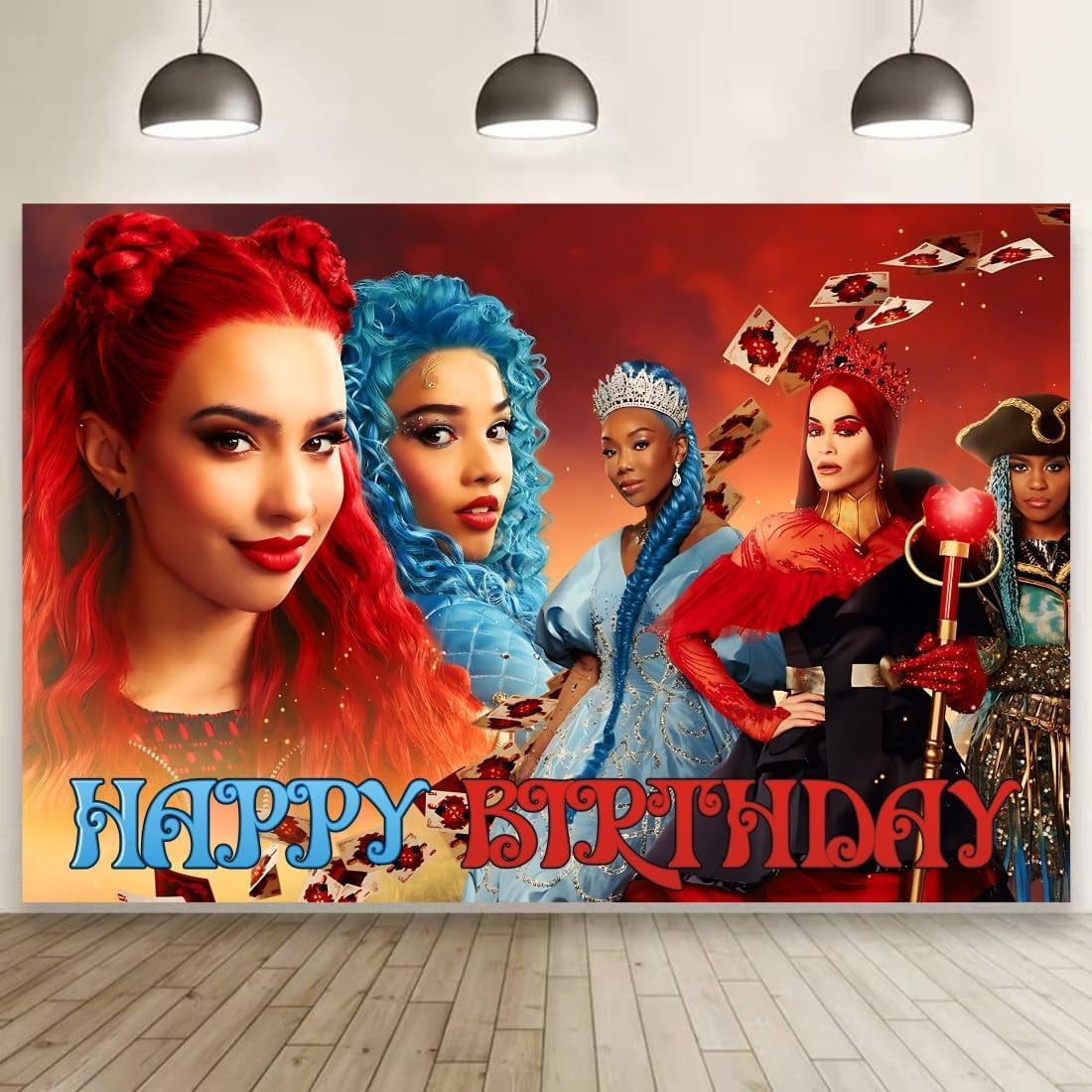 Descendants Background Birthday Decorations, Descendants Happy Birthday ...