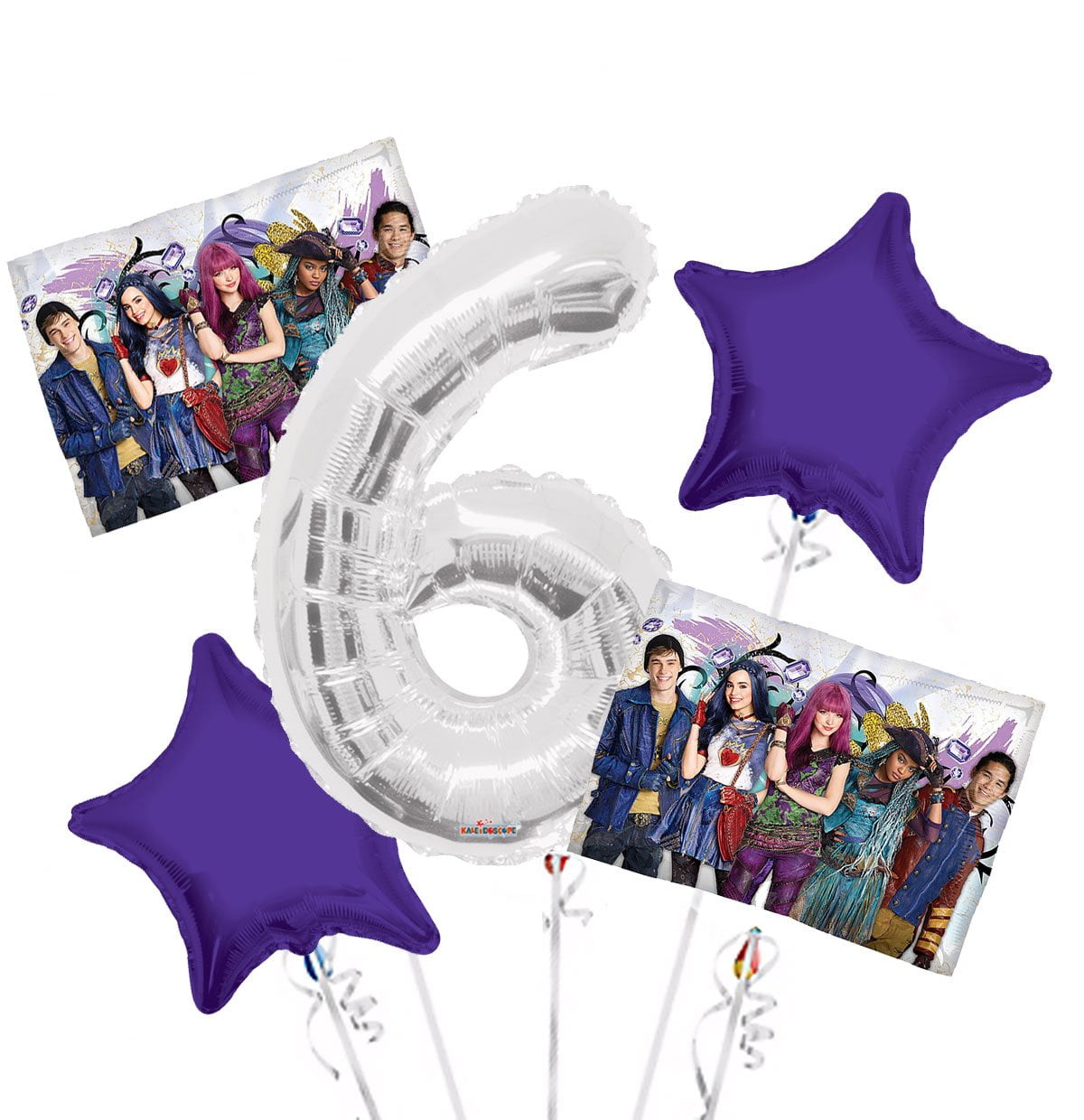 Descendants Balloon Bouquet 6th Birthday 5 pcs - Party Supplies ...