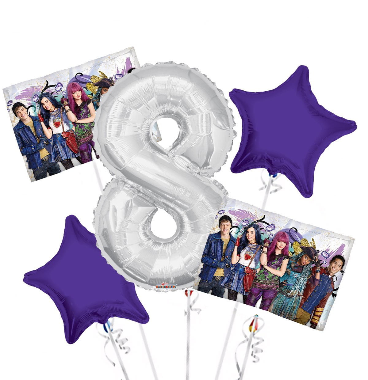 Descendants Balloon Bouquet 8th Birthday 5 pcs - Party Supplies ...