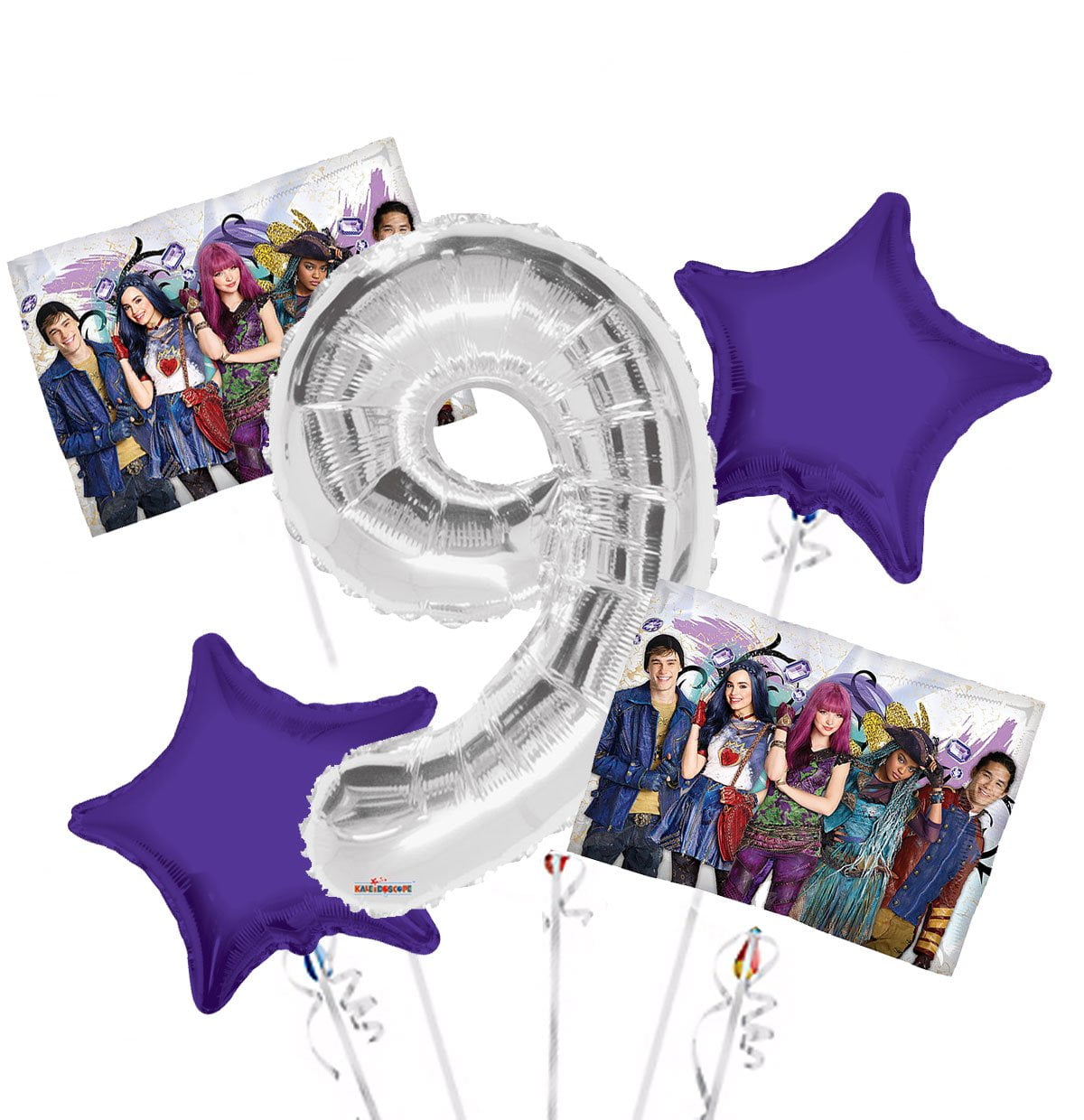 Descendants Balloon Bouquet 9th Birthday 5 pcs - Party Supplies ...