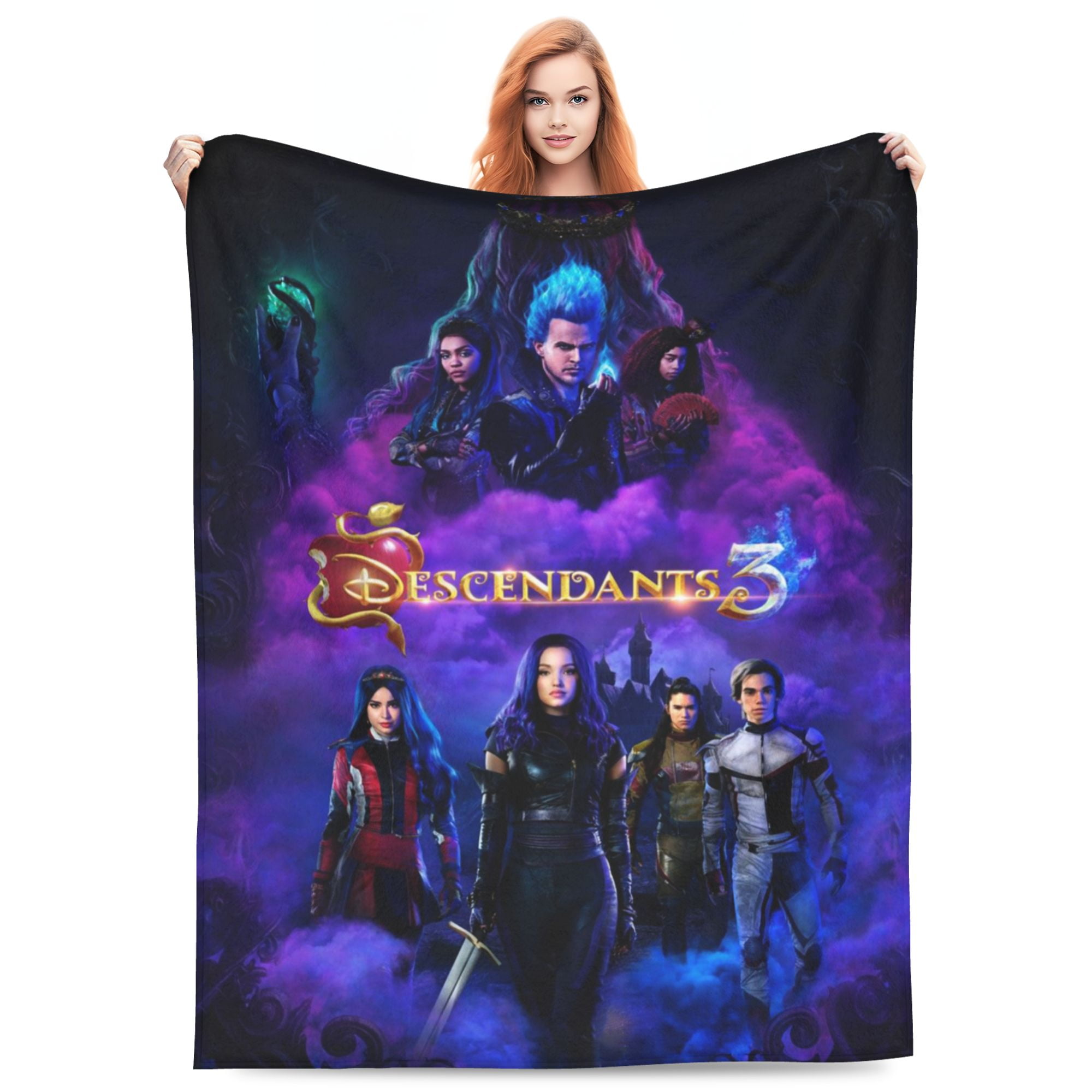 Descendan-t Bed Blanket 3D Printed Throw Blanket Lightweight Super Soft ...