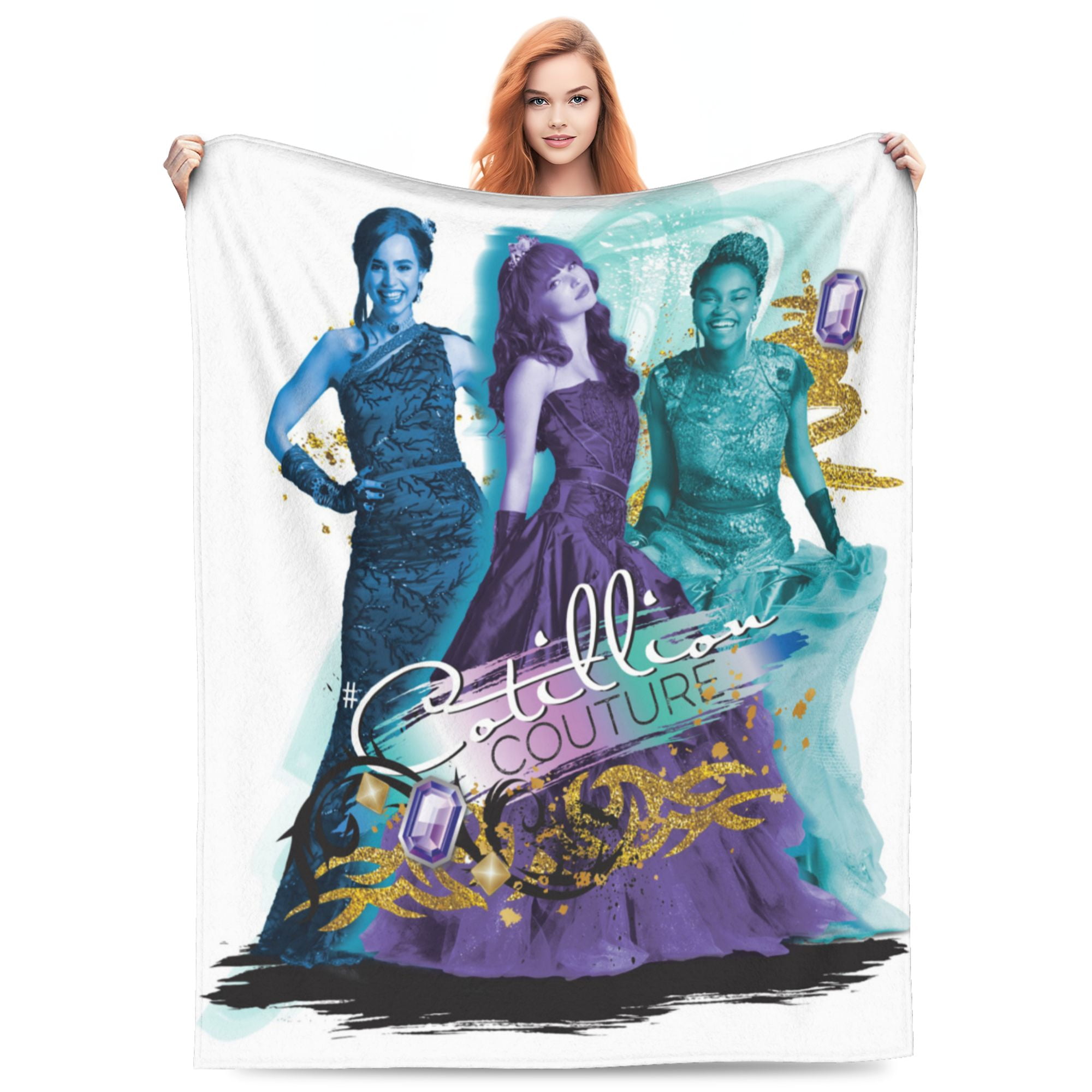 Descendan-t Bed Blanket 3D Printed Throw Blanket Lightweight Super Soft ...