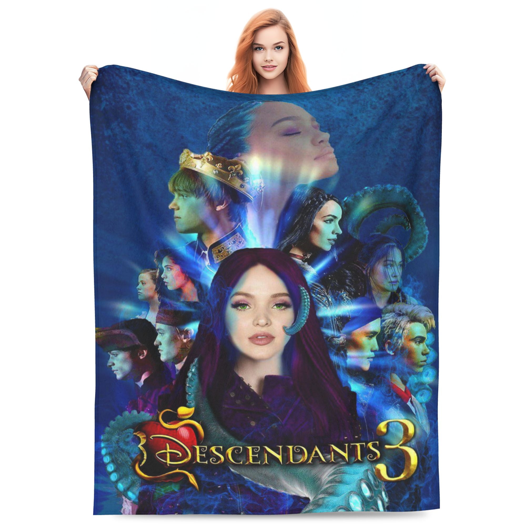 Descendan-t Bed Blanket 3D Printed Throw Blanket Lightweight Super Soft ...