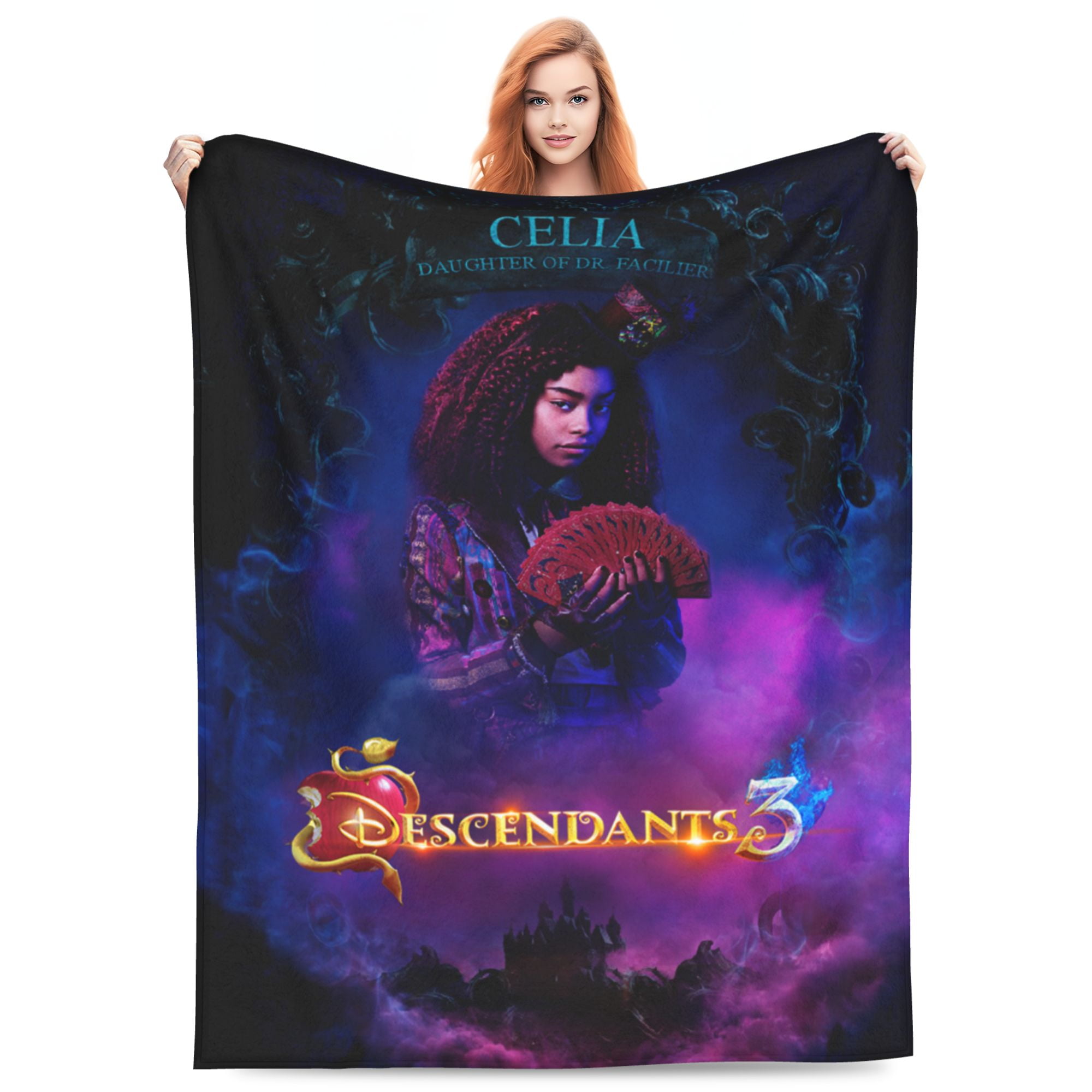 Descendan-t Bed Blanket 3D Printed Throw Blanket Lightweight Super Soft ...