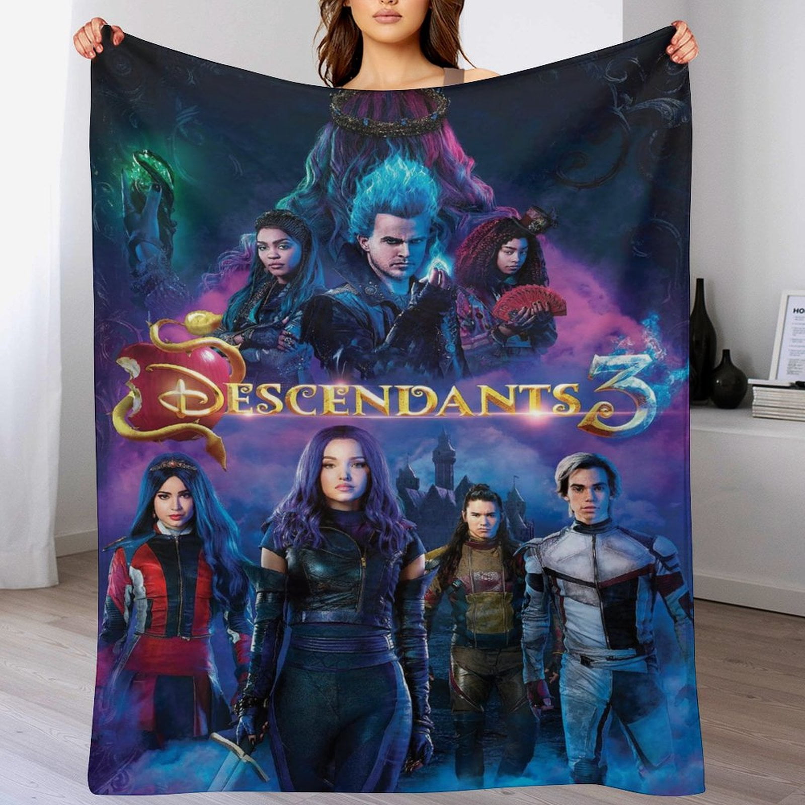 Descendants Blanket, Super Soft Cozy Flannel Throw Blanket Bedding ...