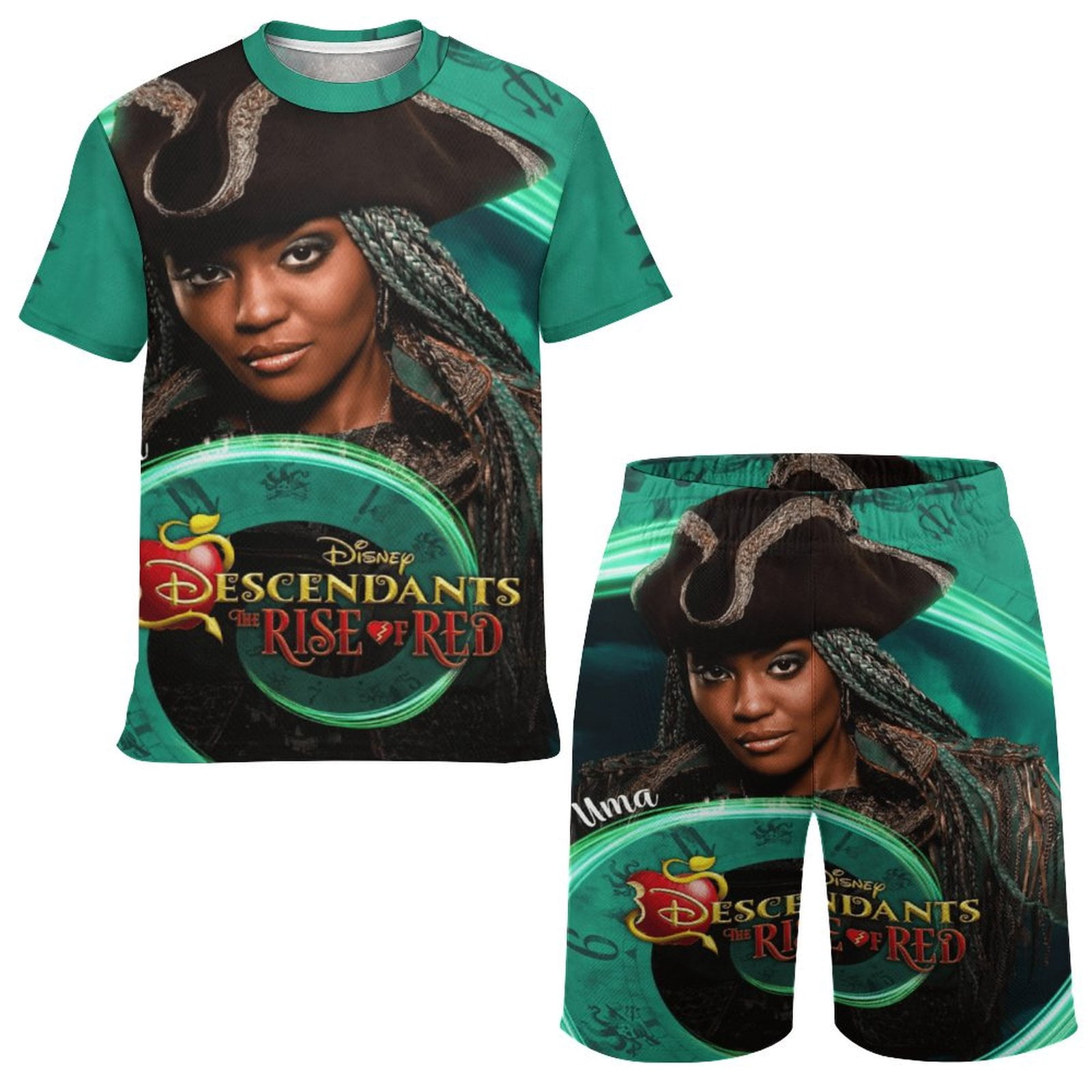 Descendants Boys Girls Short Sleeve Mesh T-Shirt And Shorts Outfit Set ...