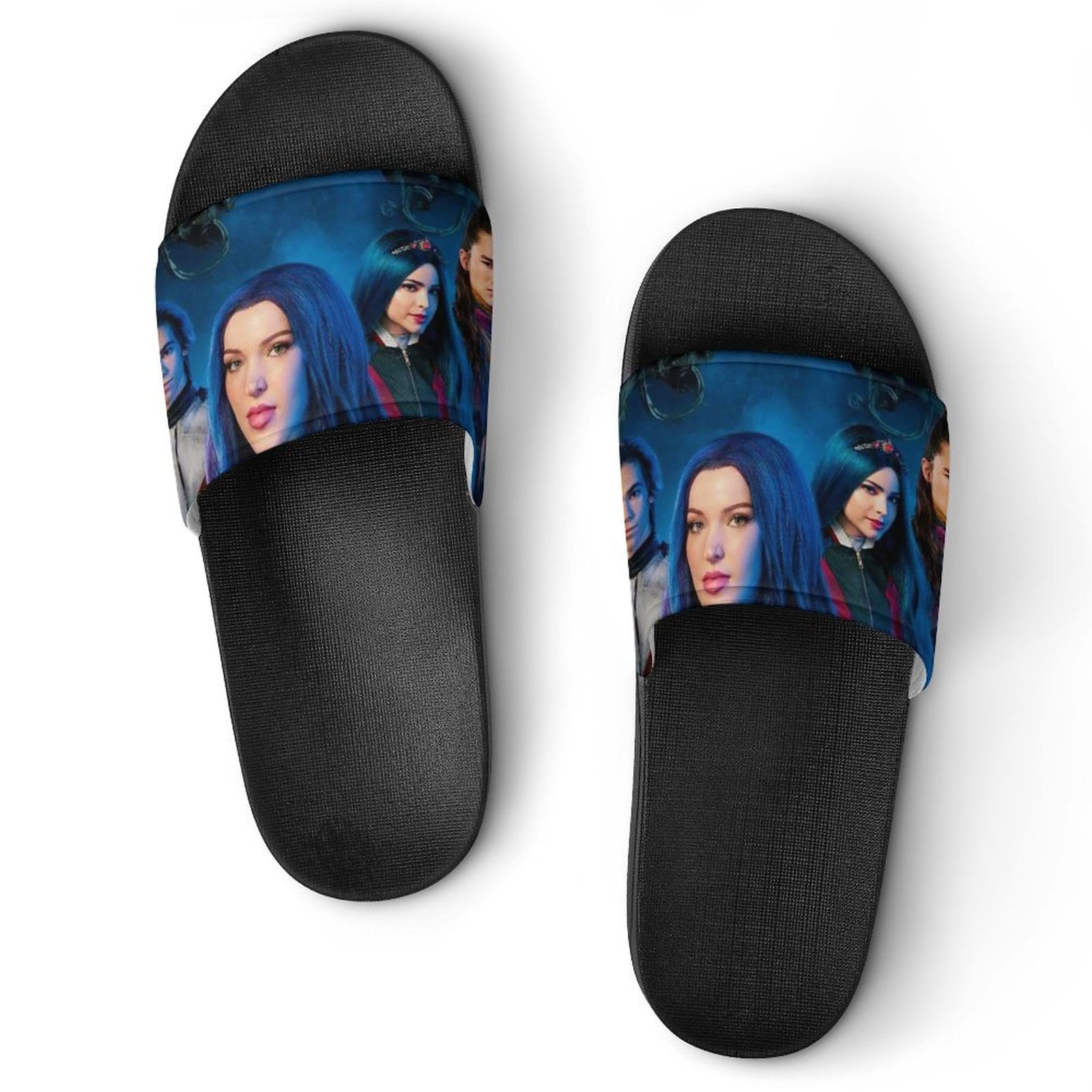Descendants Boys Slide Sandals, Comfort Casual Pool Slide Outdoor, Slip ...