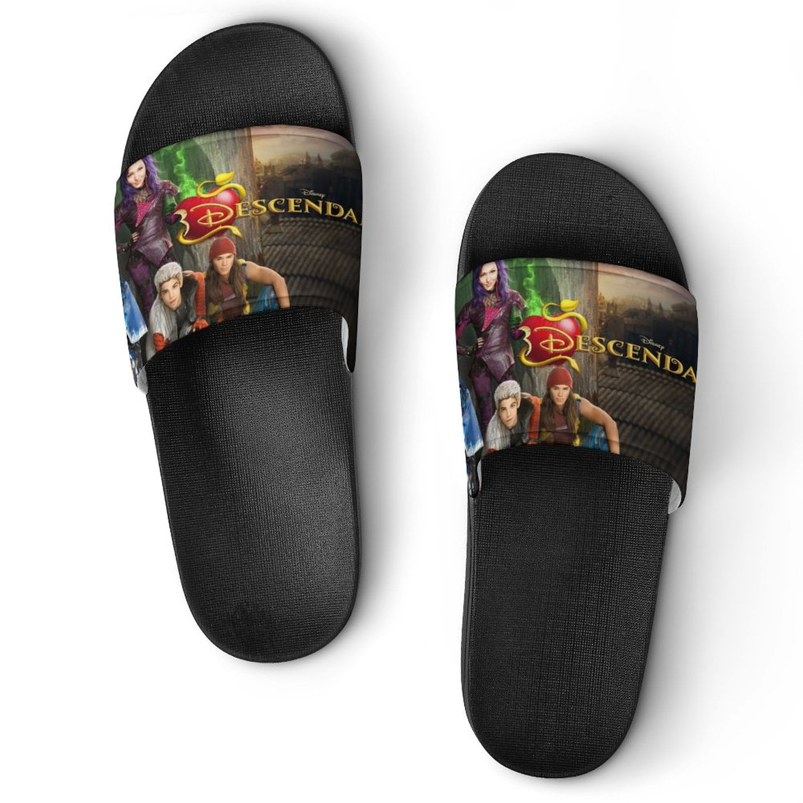 Descendants Boys Slide Sandals, Comfort Casual Pool Slide Outdoor, Slip ...