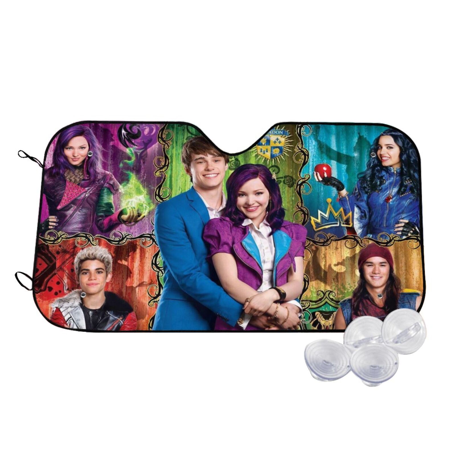 Descendants Car Windshield Sun Shade, Foldable Sun Shade for Car Truck ...