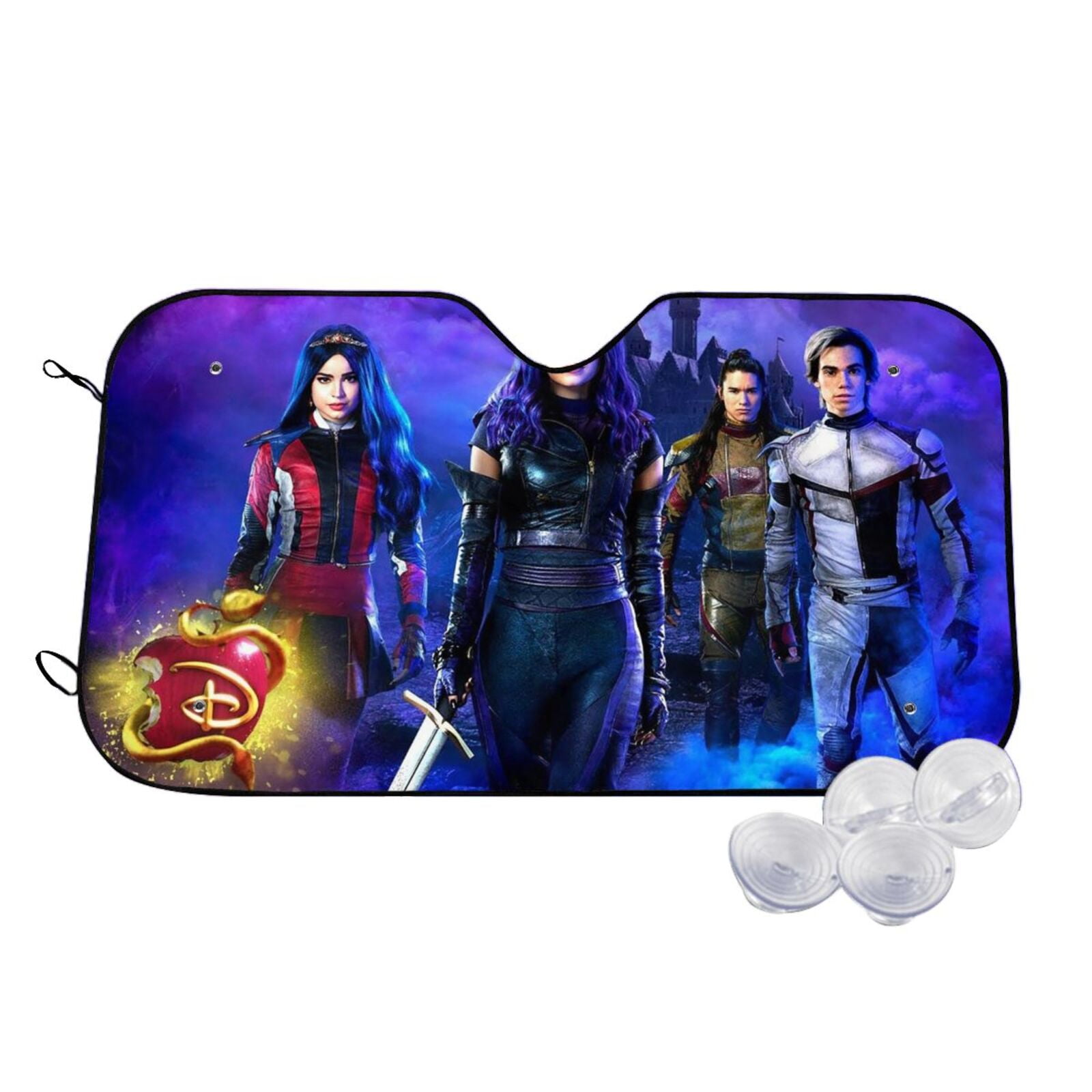 Descendants Car Windshield Sun Shade, Foldable Sun Shade for Car Truck ...