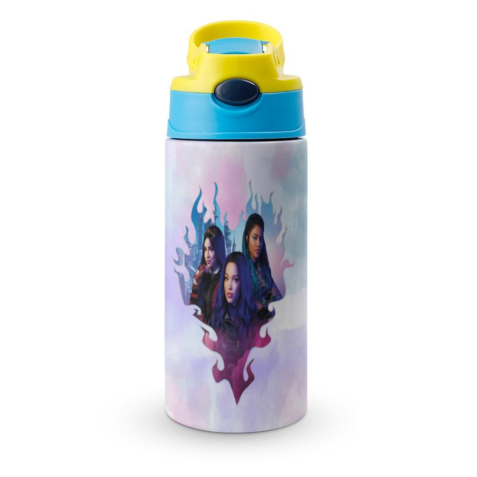 Descendants Characters Kid's Insulated Water Bottle With Straw Vacuum ...
