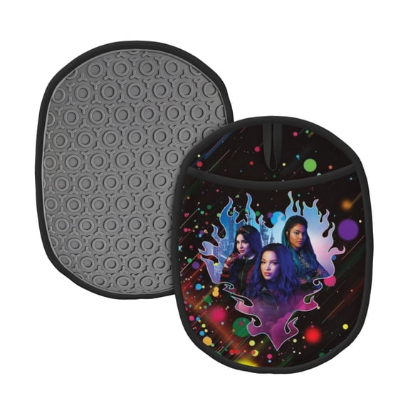 Descendants Characters Silicone Pot Mat Mitten Oven Mitts Pot Holder ...