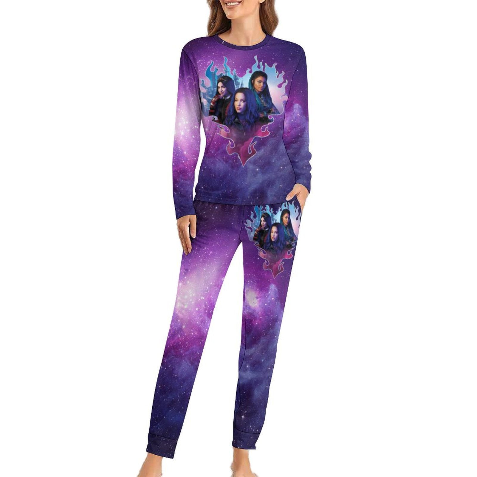 Descendants Characters Womens Pajama Set Loungewear Cozy Soft House ...
